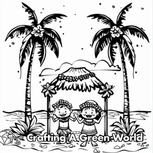 Luau Coloring Pages - Free & Printable!