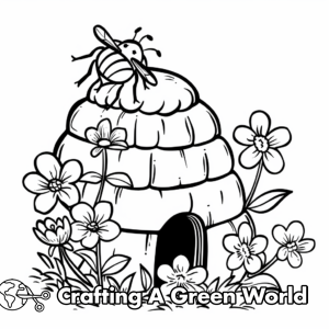 Beehive Coloring Pages - Free & Printable!