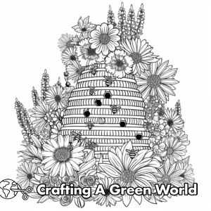 Beehive Coloring Pages - Free & Printable!