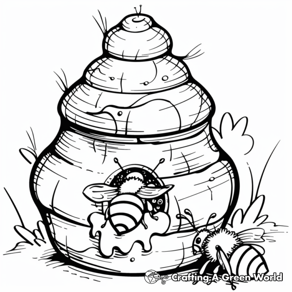 Beehive Coloring Pages - Free & Printable!