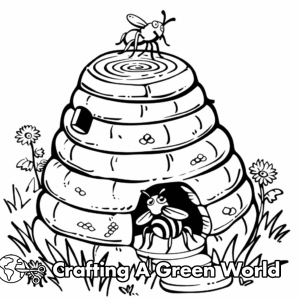 Beehive Coloring Pages - Free & Printable!