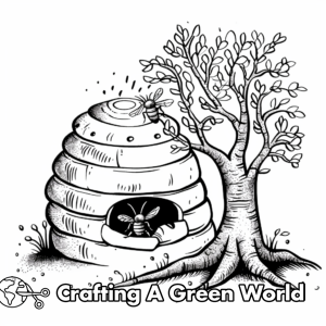 Beehive Coloring Pages - Free & Printable!
