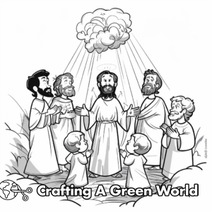 Transfiguration Coloring Pages - Free & Printable!