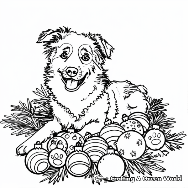 Super Cute Christmas Dog Coloring Pages - Free & Printable!