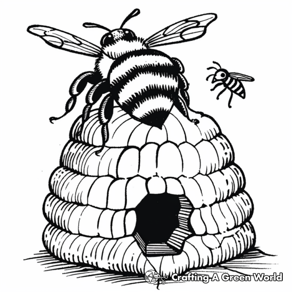 Beehive Coloring Pages - Free & Printable!