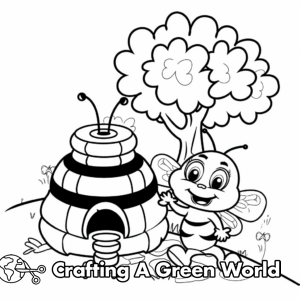 Beehive Coloring Pages - Free & Printable!
