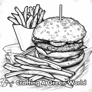 Hamburger Coloring Pages - Free & Printable!