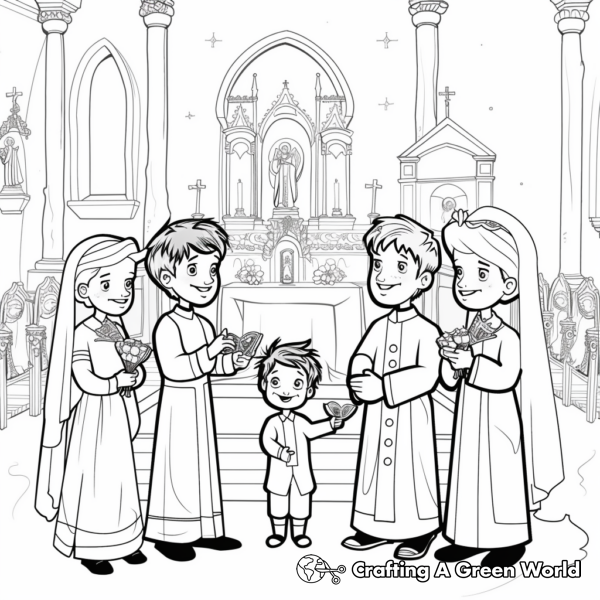 First Communion Coloring Pages - Free & Printable!