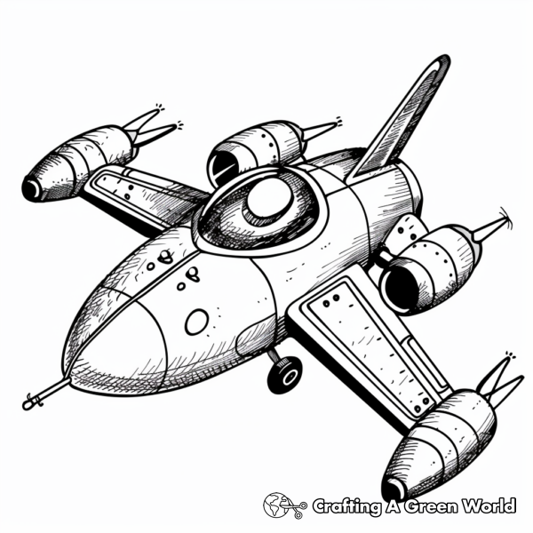 Spaceship Coloring Pages - Free & Printable!