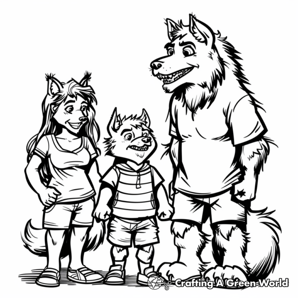 Werewolf Coloring Pages - Free & Printable!