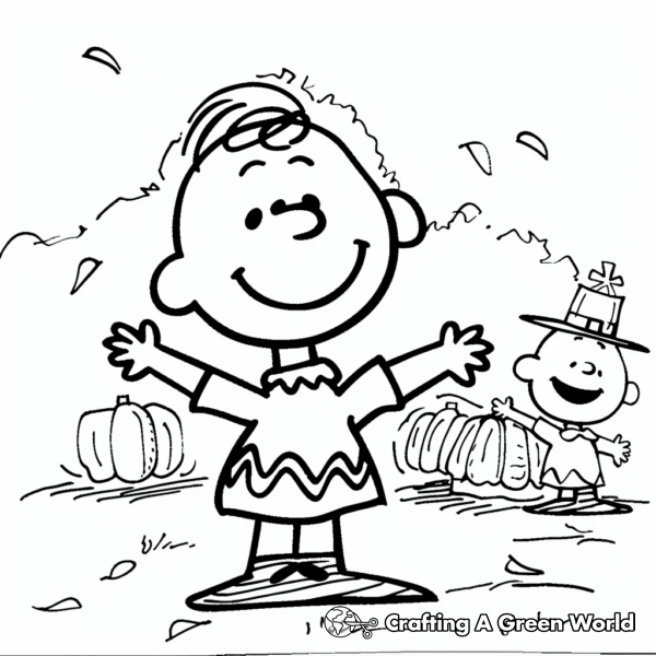 Charlie Brown Thanksgiving Coloring Pages - Free & Printable!