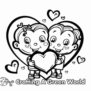 Preschool Valentines Coloring Pages - Free & Printable!