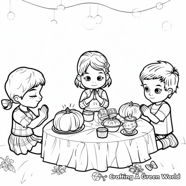 Christian Thanksgiving Coloring Pages - Free & Printable!