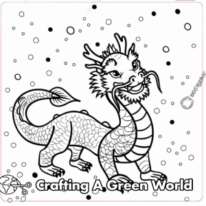 Chinese New Year Dragon Coloring Pages - Free & Printable!
