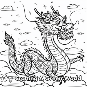 Chinese New Year Dragon Coloring Pages - Free & Printable!