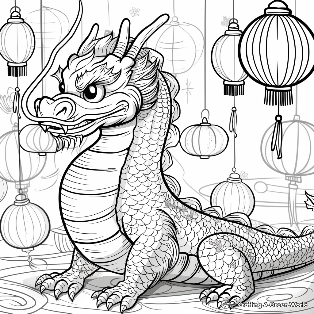 Chinese New Year Dragon Colouring Pages Chinese New Year Dragon Colouring Pages