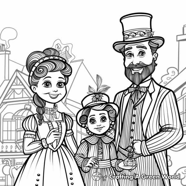 Victorian Coloring Pages - Free & Printable!