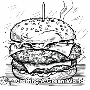 Hamburger Coloring Pages - Free & Printable!