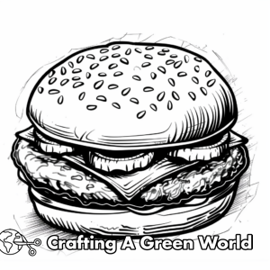 Hamburger Coloring Pages - Free & Printable!