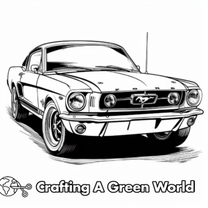 Ford Mustang Coloring Pages - Free & Printable!