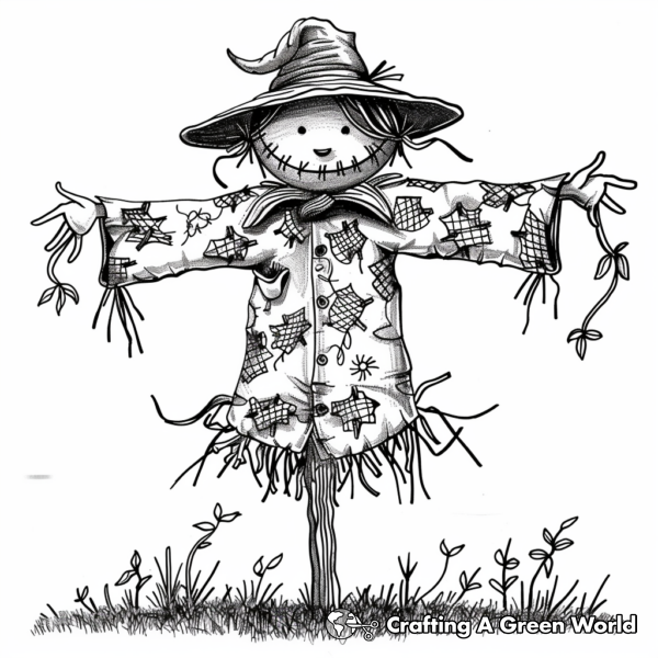 Scarecrow Coloring Pages - Free & Printable!