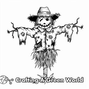 Scarecrow Coloring Pages - Free & Printable!