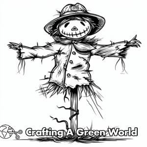 Scarecrow Coloring Pages - Free & Printable!