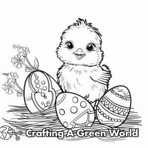 Easter Chick Coloring Pages - Free & Printable!