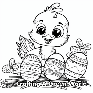 Easter Chick Coloring Pages - Free & Printable!