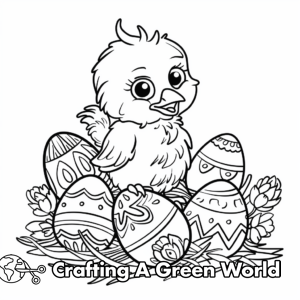 Easter Chick Coloring Pages - Free & Printable!