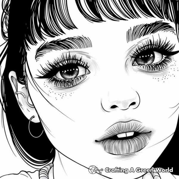Makeup Coloring Pages - Free & Printable!