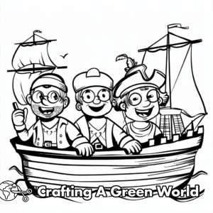 Columbus Day Coloring Pages - Free & Printable!