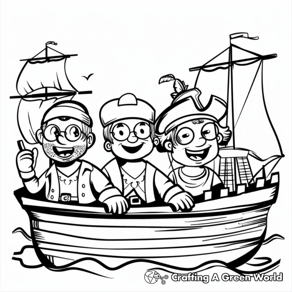Columbus Day Coloring Pages - Free & Printable!