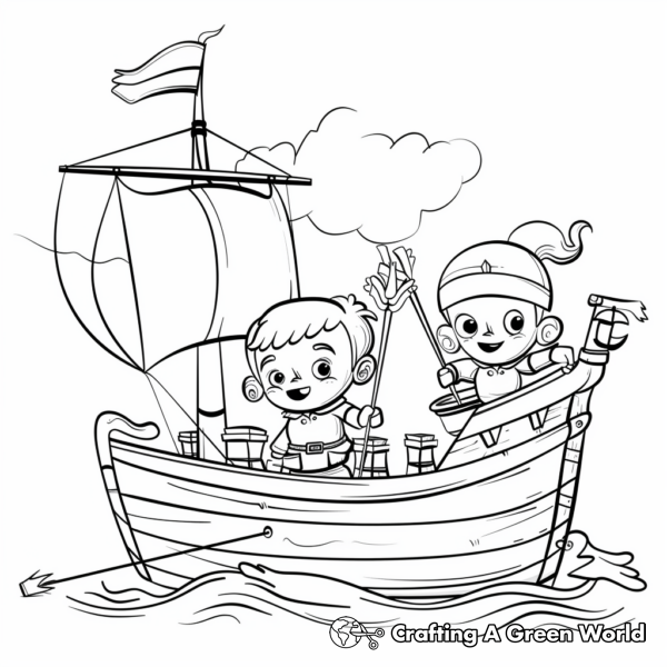 Columbus Day Coloring Pages - Free & Printable!