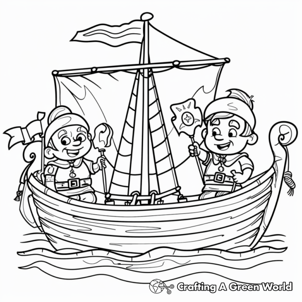 Columbus Day Coloring Pages - Free & Printable!