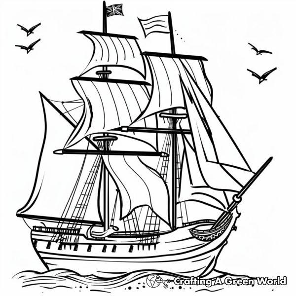 Columbus Day Coloring Pages - Free & Printable!
