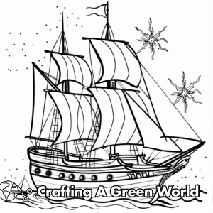 Columbus Day Coloring Pages - Free & Printable!