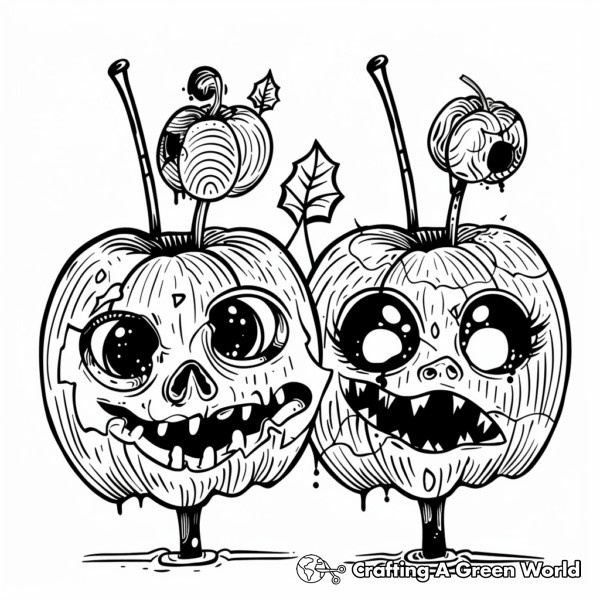Halloween Candy Coloring Pages - Free & Printable!