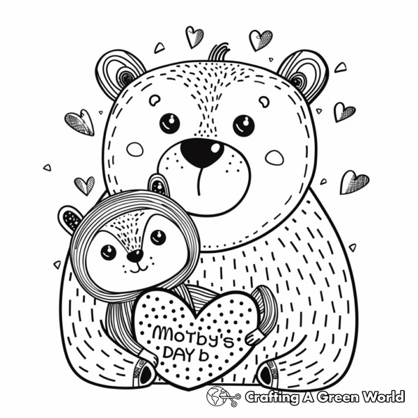 Mother's Day Card Coloring Pages - Free & Printable!