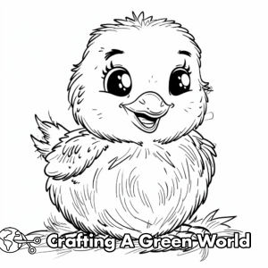 Easter Chick Coloring Pages - Free & Printable!