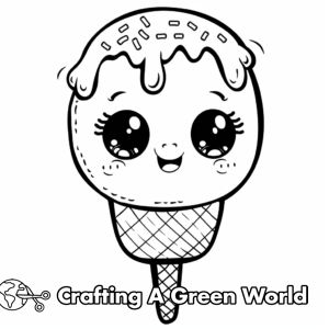 Simple Kawaii Food Coloring Pages - Free & Printable!