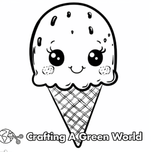 Simple Kawaii Food Coloring Pages - Free & Printable!
