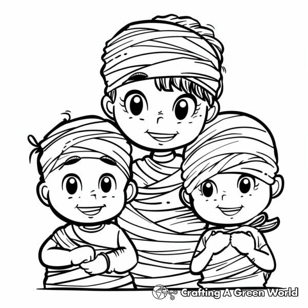 Mummy Coloring Pages - Free & Printable!