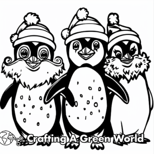 Christmas Animal Coloring Pages - Free & Printable!