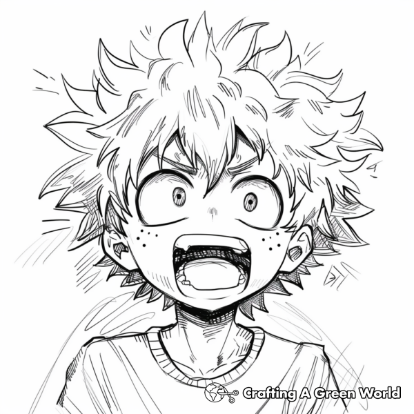 Deku Coloring Pages - Free & Printable!