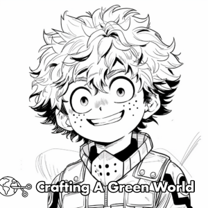 Deku Coloring Pages - Free & Printable!