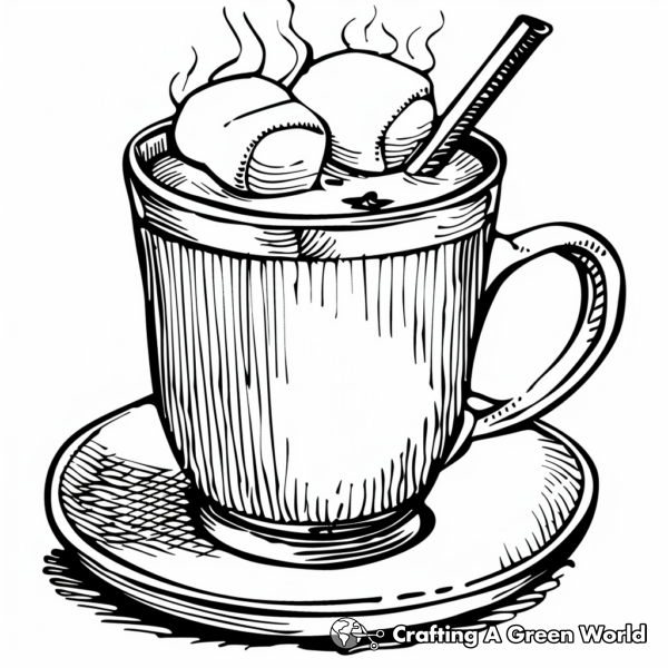 Hot Chocolate Coloring Pages - Free & Printable!