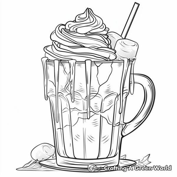 Hot Chocolate Coloring Pages - Free & Printable!
