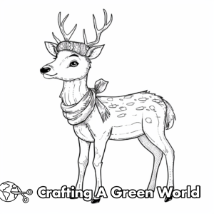 Christmas Animal Coloring Pages - Free & Printable!