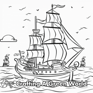 Columbus Day Coloring Pages - Free & Printable!